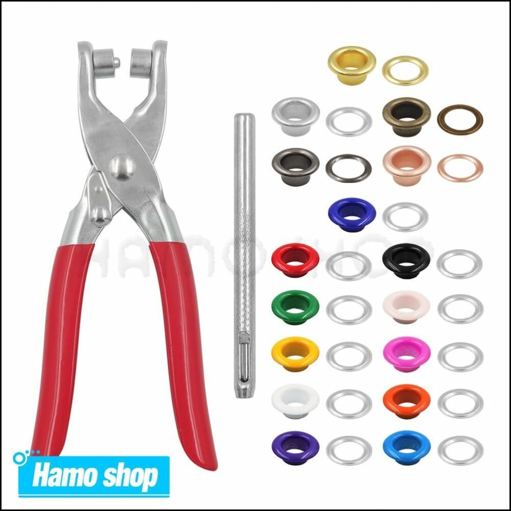 Эксклюзивный набор для установки люверсов 4 мм с 200 комплектами кнопок, предназначенный для обработки кожи, изготовления ремней, сумок, одежды и обуви