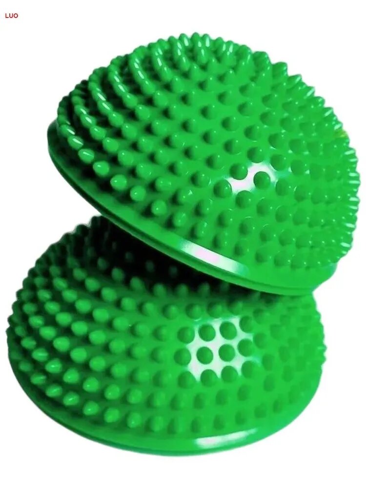 Подушка балансировочная, 16х16 см, Салатовый,2 массажных мяча Z429