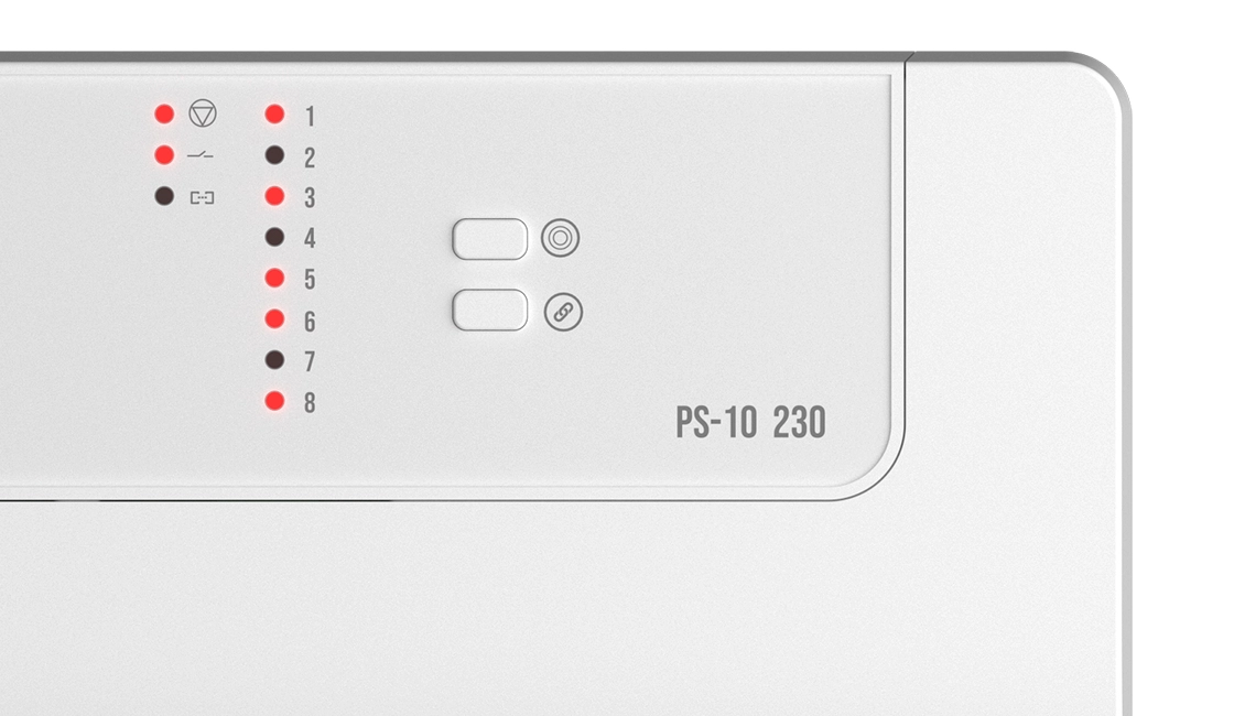 Контроллер термоэлектрических приводов SINUM PS-10 230, 8 выходов 220В, управление насосом и котлом, DIN-рейка, WTP