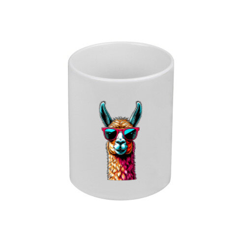 Кружка «Лама в солнечных очках» (белый)
