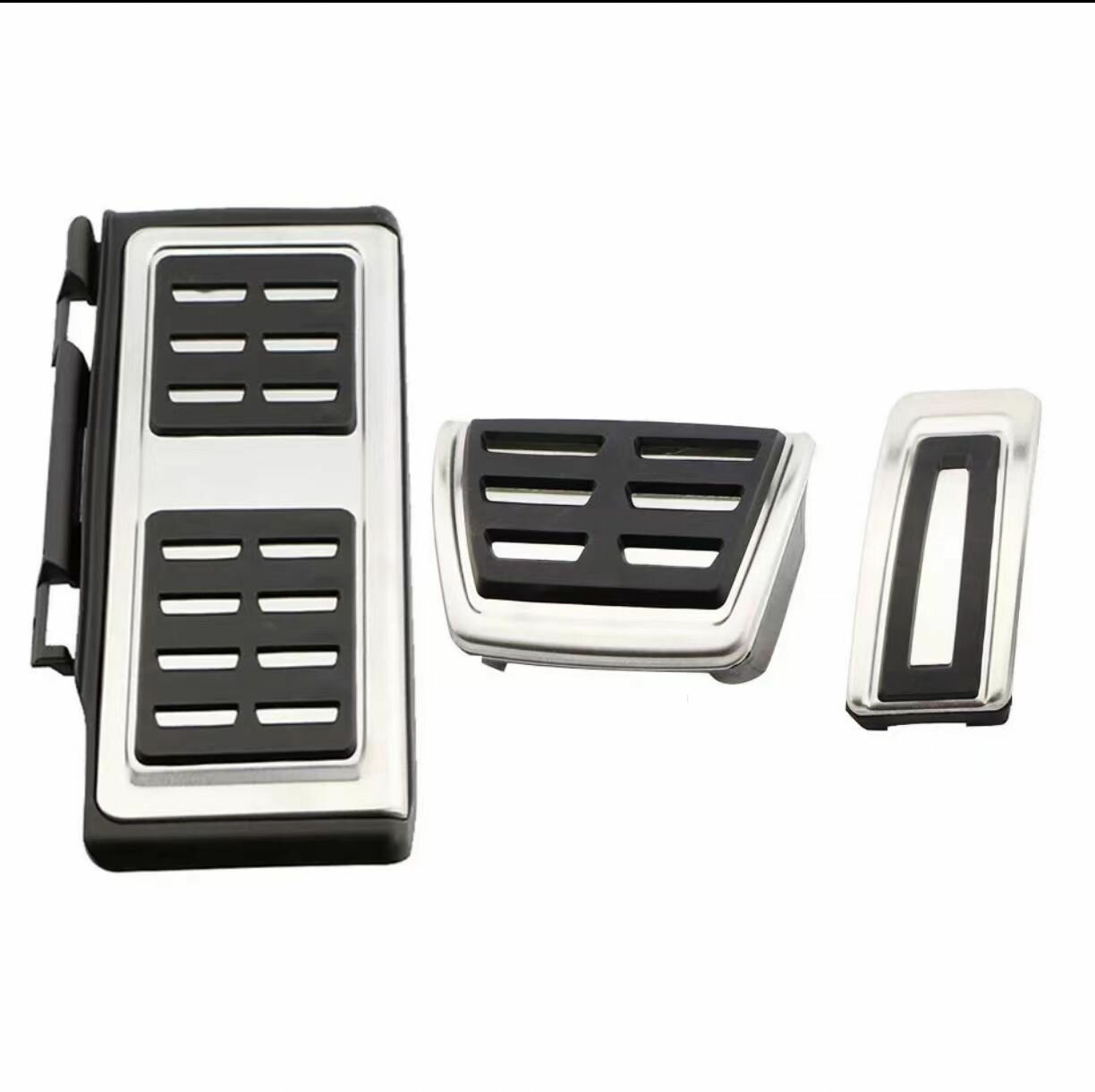 Накладки на педали и упор для Volkswagen, Audi, Skoda, Seat автомат (АКПП)