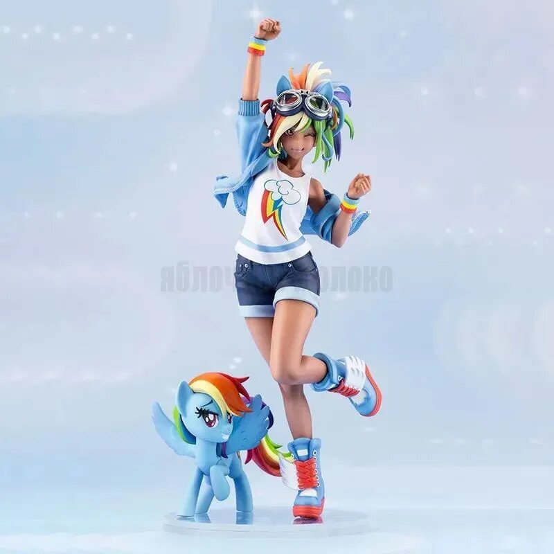 Радужная лошадь My Little Pony Rainbow Dash 21CM ABS пластик
