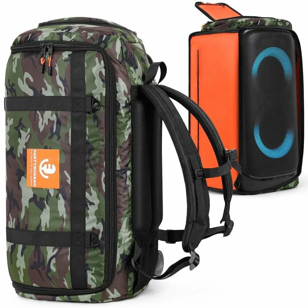 Чехол для колонки JBL Partybox Stage 320, водонепроницаемый, с прозрачным окошком и отверстием для колёс