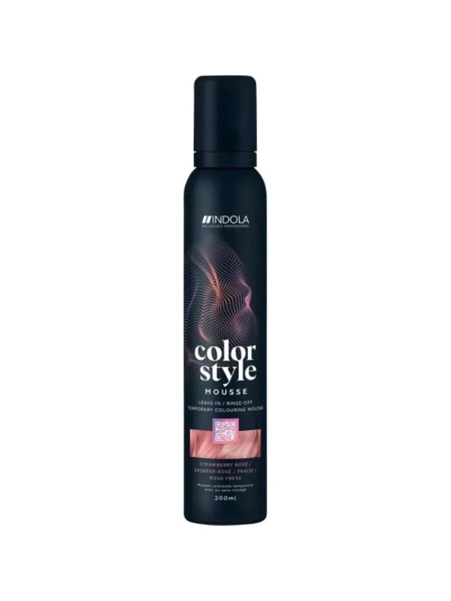 Indola Color Style Strawberry Rose Оттеночный мусс для укладки волос 200мл