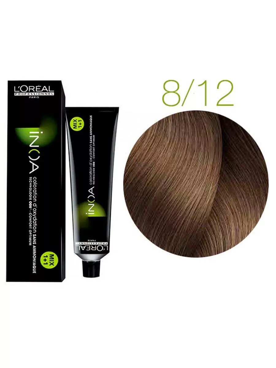 Loreal INOA 8.12 - Краска Иноа 60 мл — фото 1