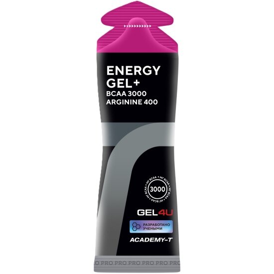 Гель энергетический GEL4U с ВСАА углеводный вкус Лесные Ягоды 60 гр.