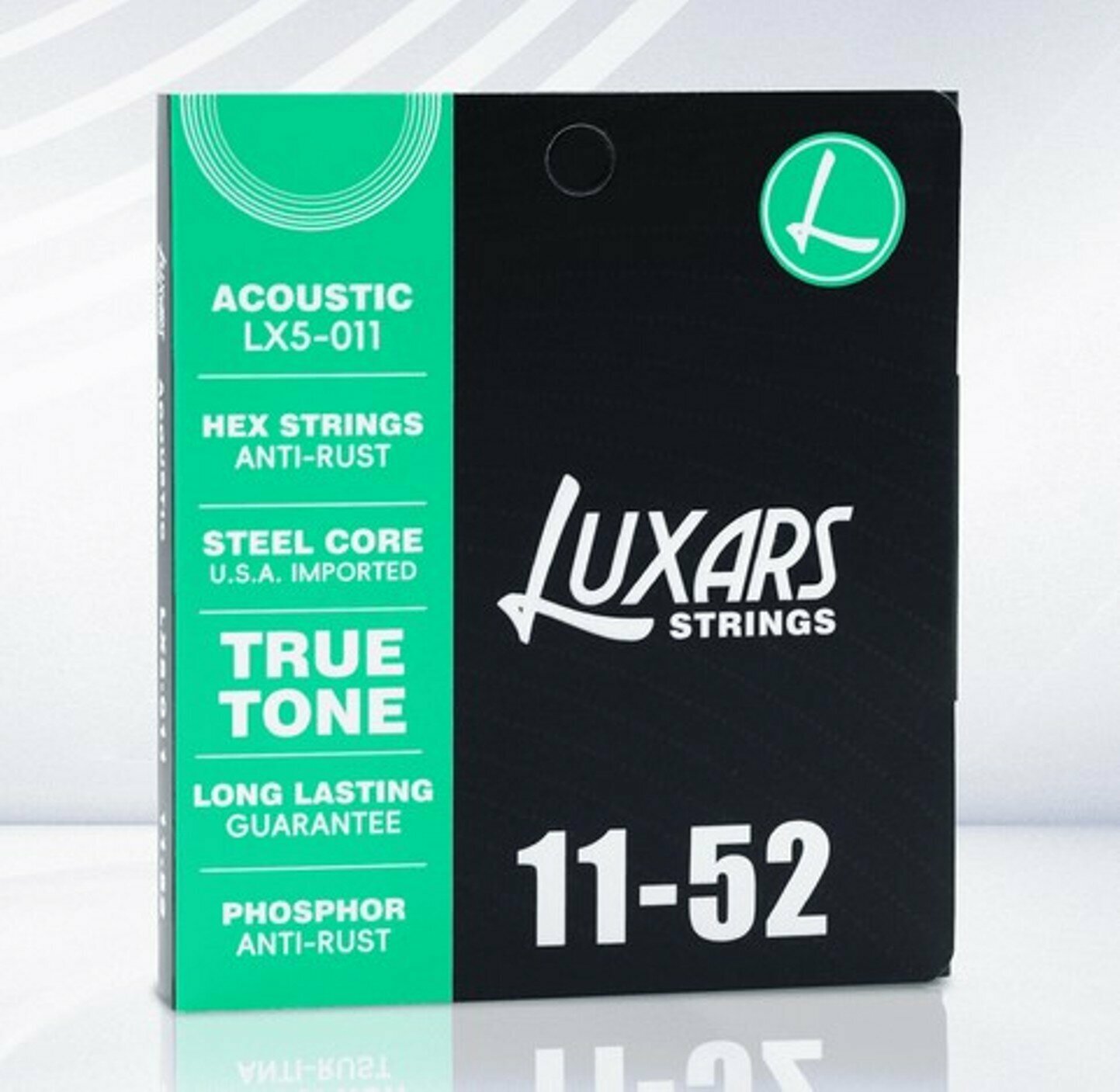 LX5-012 Комплект струн для акустической гитары, фосфорная бронза, 12-53, Luxars