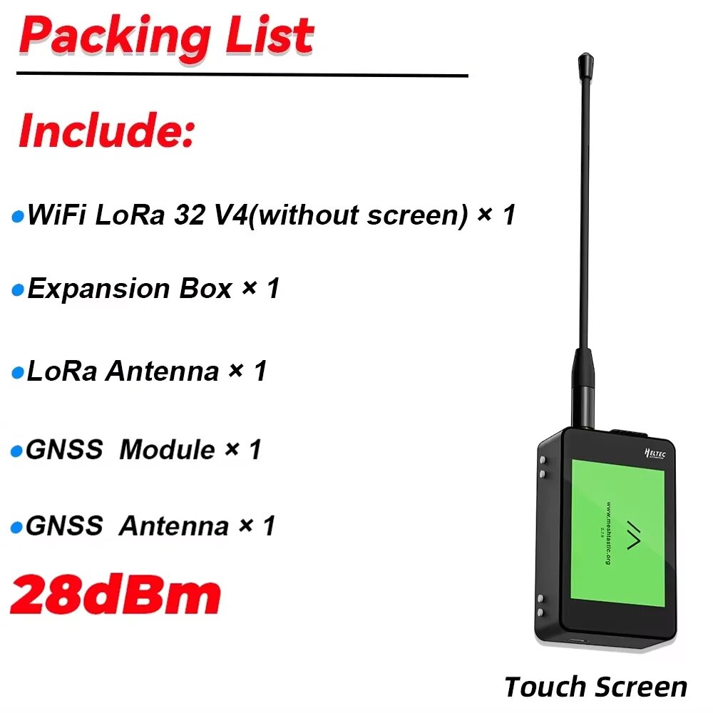 Комплект расширения Heltec WiFi LoRa V4, сенсорный экран 32"
