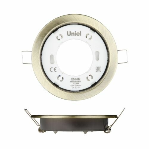 Встраиваемый светильник Uniel (UL-00005056) GX53/H2 Antique Brass 10 Prom