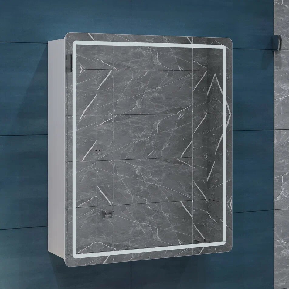 Зеркальный шкаф VIGO Geometry 454 с антизапотеванием, 50 см