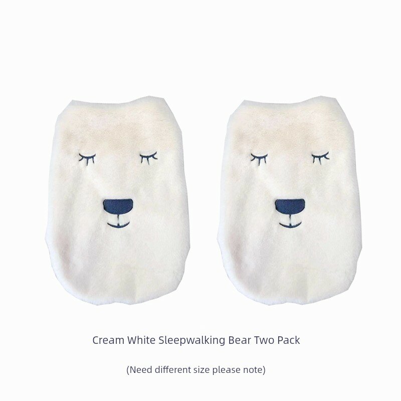 Кофточка Dreamy Bear из флиса для кошек и собак, цвет кремовый, набор из двух штук, размер S (обхват груди 32 см) -