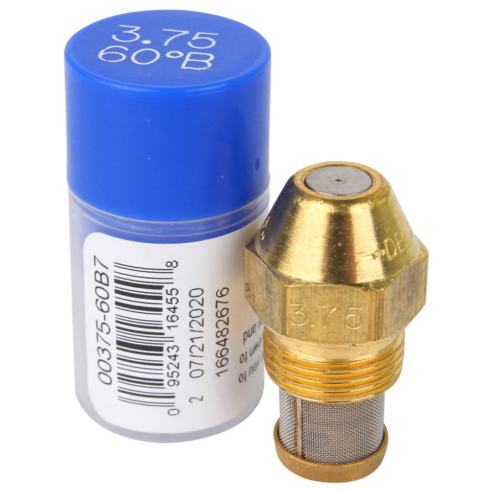 Форсунка Delavan 3.75GPH, 60B, 00375-60B7, В - образная форма распыла, угол 60 градусов, для дизеля — фото 1