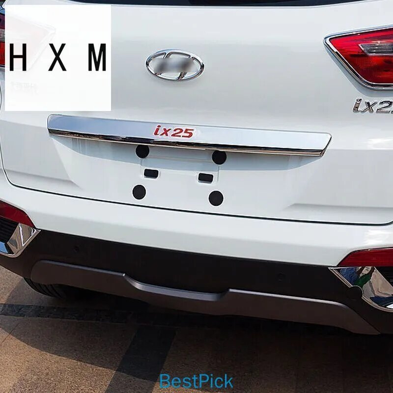 Молдинг автомобильный для Hyundai Creta/IX25 2015-2019, нержавеющая сталь, серебристый, 1 шт.