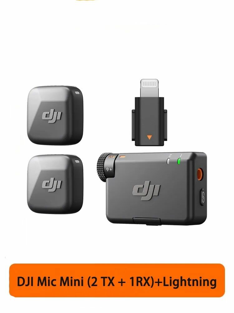 Петличный микрофон DJI Mic Mini, электретный, беспроводной, черный, для iPhone/Android