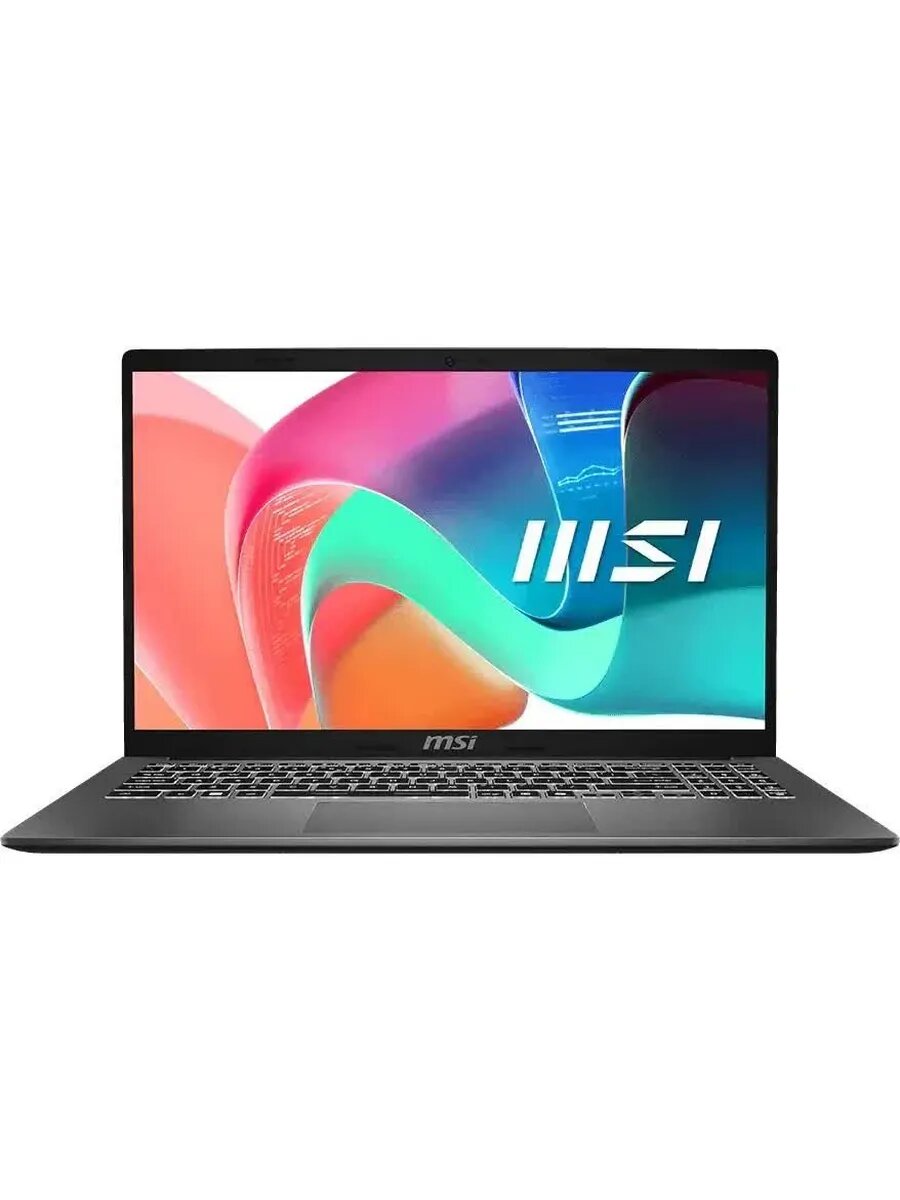 Ноутбук MSI Modern 15 F1MG серый 15.6" IPS, Core 5 120U, 16GB/512GB, Intel Graphics, Dos