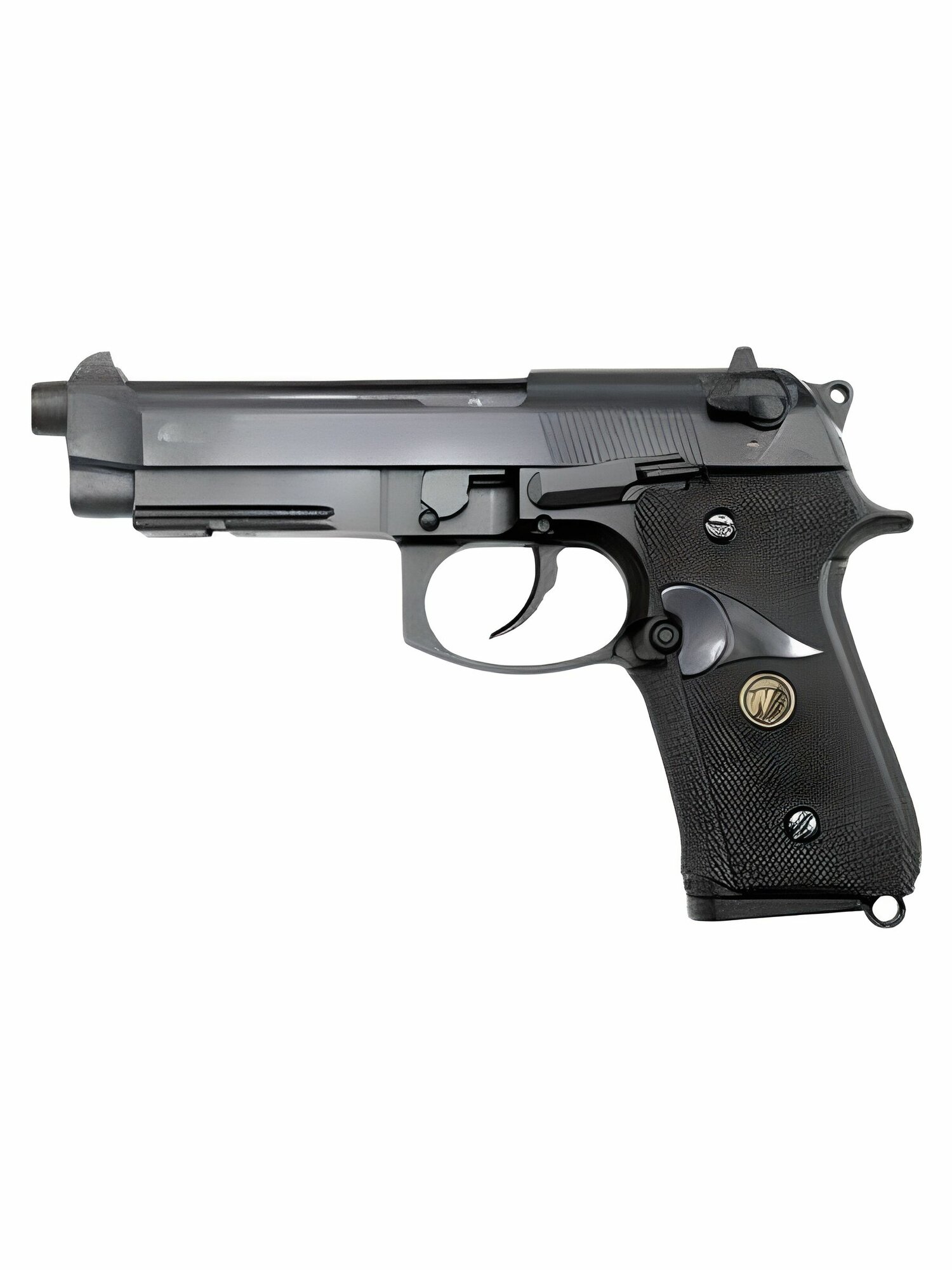 Пистолет страйкбольный WE BERETTA M92F, черный, металл, рельсы