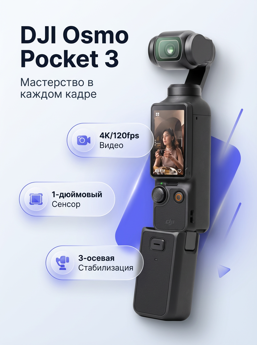 Экшн-камера DJI Osmo Pocket 3 Creator Combo