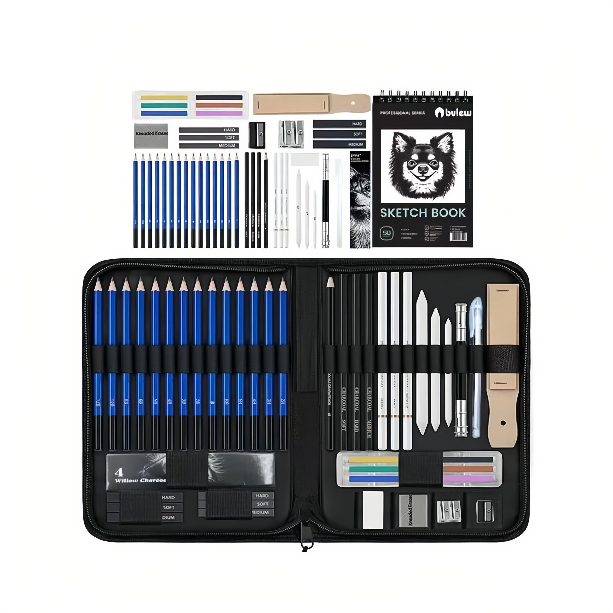 Цветные карандаши для рисования WiMi, карандаши простые, набор для творчества,48 предмета