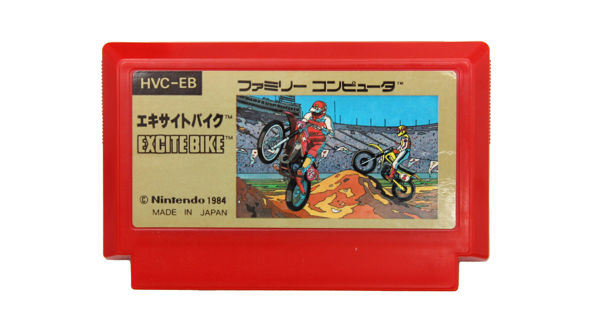 Excite Bike (Nintendo Famicom, без коробки, NTSC-J)