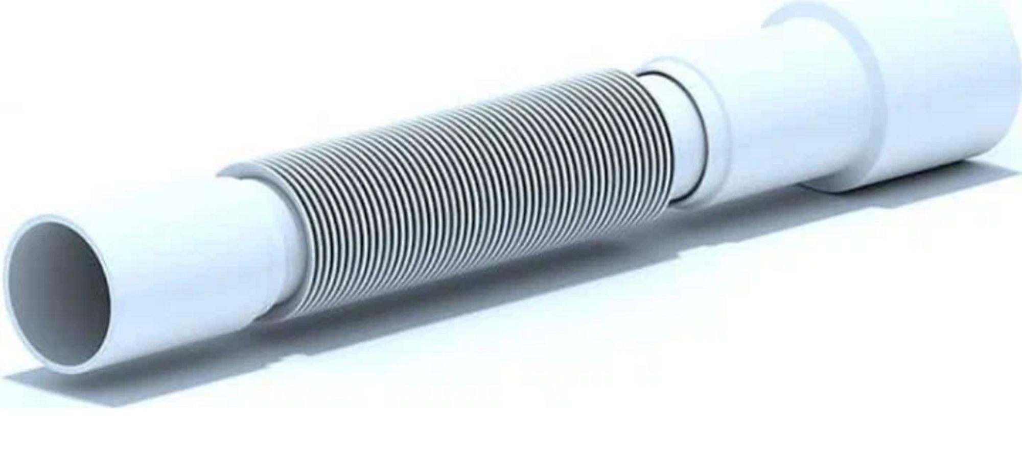 Гофра АниПласт К306, для сифона, белая, пластик, диаметр 32 мм