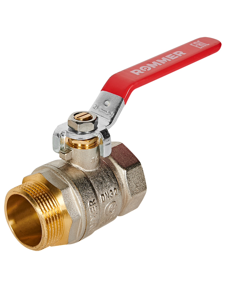 Кран шаровой ROMMER В/Н 1 1/4" ручка-рычаг, ГОСТ (RBV-0002-2210332)