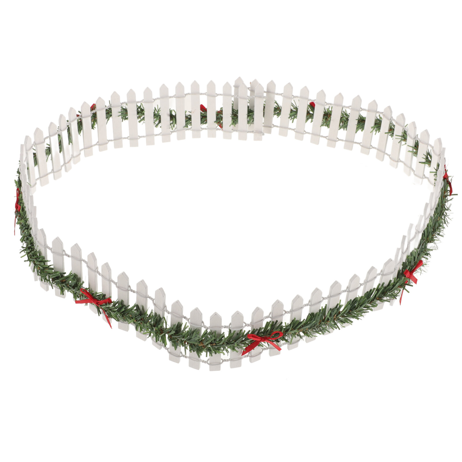 Деревянный белый миниатюрный деревянный забор для микроландшафта и новогоднего украшения