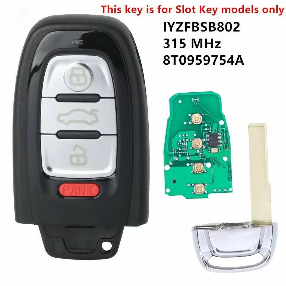 Ключ зажигания, арт. 8T0 959 754 A, 1 шт.