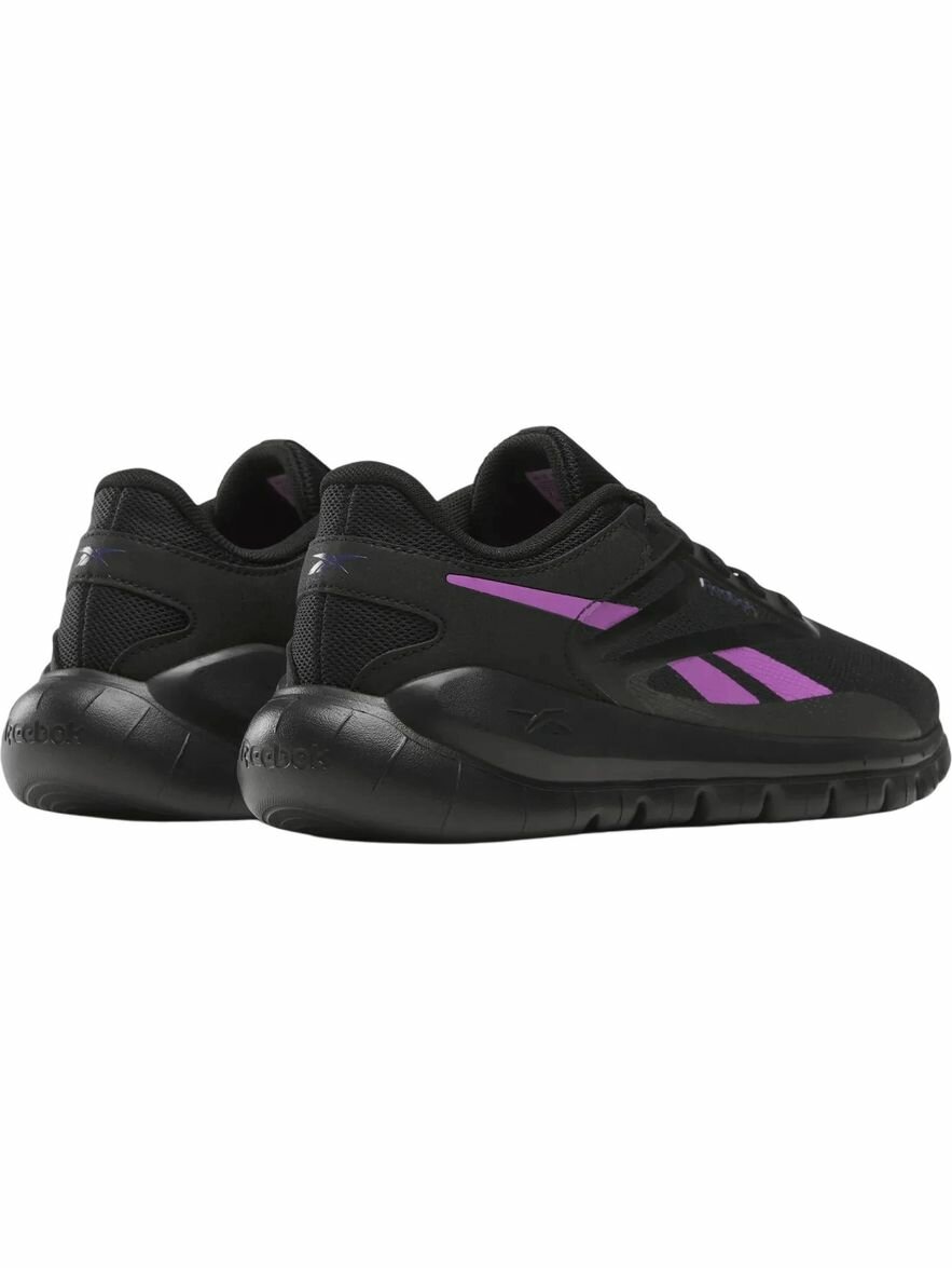 Кроссовки Reebok Flex Point Trainer W, полнота F, размер 6 US, черный/фиолетовый — фото 1