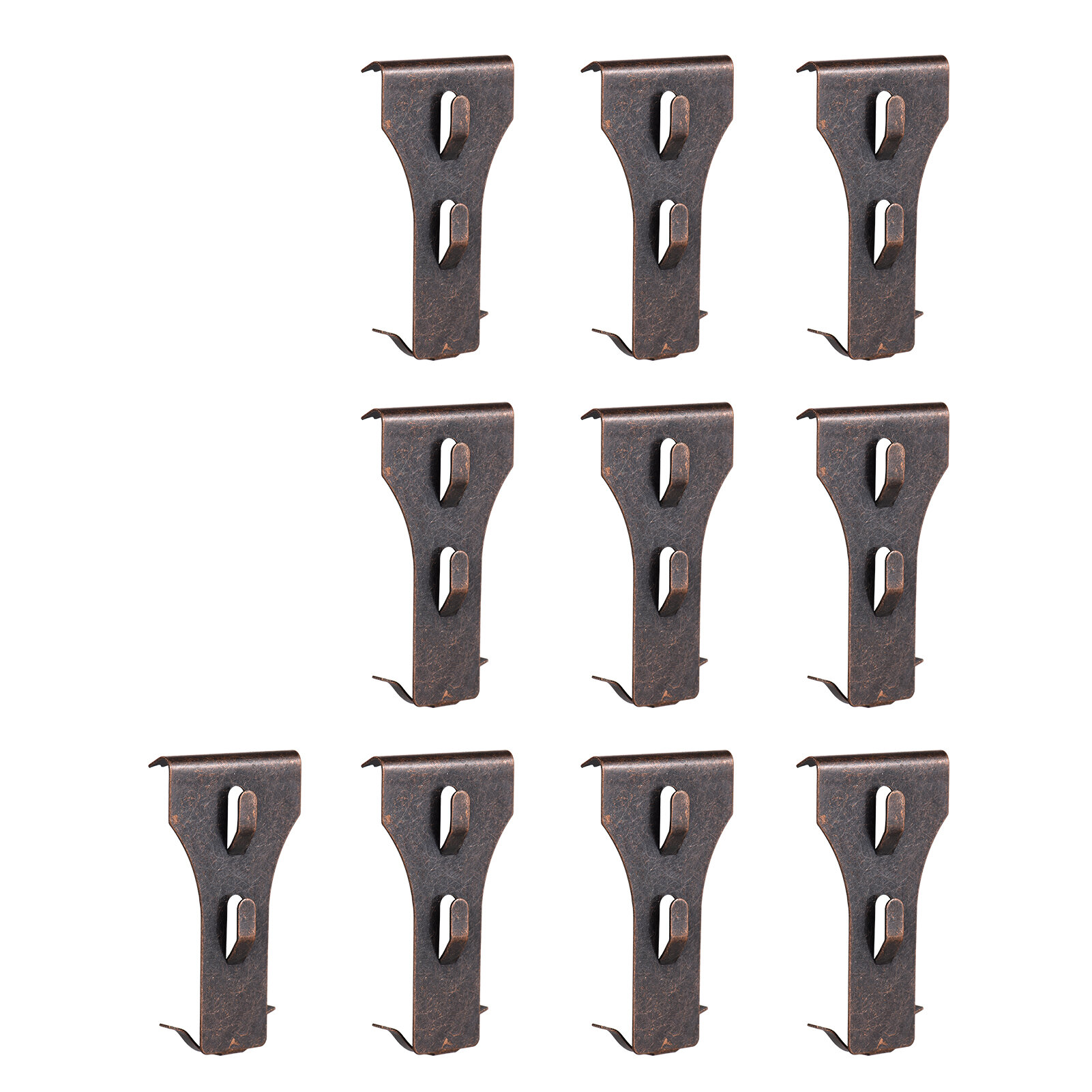 10 PCS Brick Hook Clip Outdoor Hanging Hooks for 60-70mm Brick in Height No Drilling Sliding Brick Hanger Clips for Festival Birthday Decoration