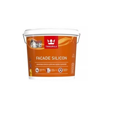 Краска Tikkurila Facade Silicon, объем 2.7 л, акриловая, для фасадов и цоколей 700011474