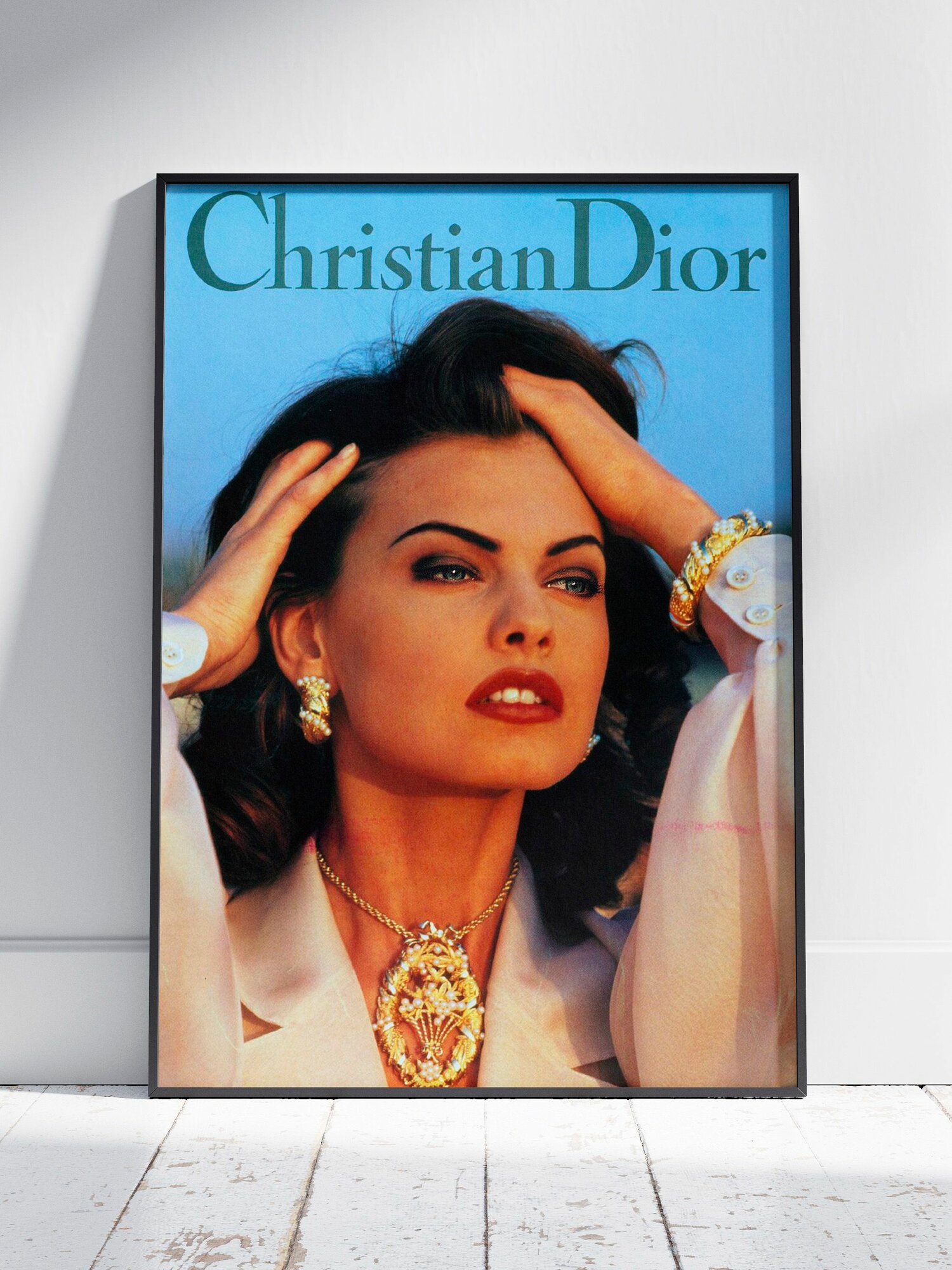 Плакат на стену для интерьера Диор (Dior 18) - Постер по модели, бренду и моде формата A4 (21x30 см)