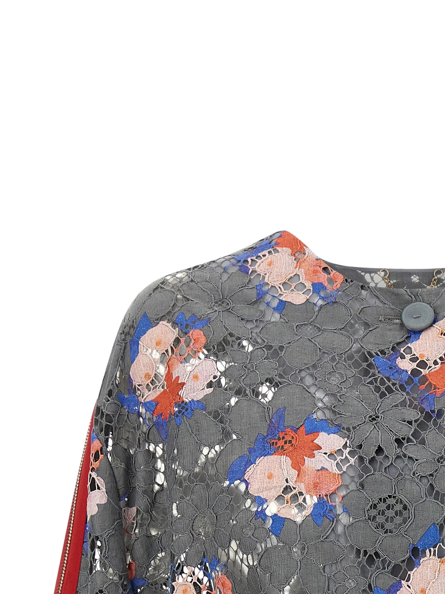 Куртка FENDI Lace jacket, размер 44, grey — фото 1