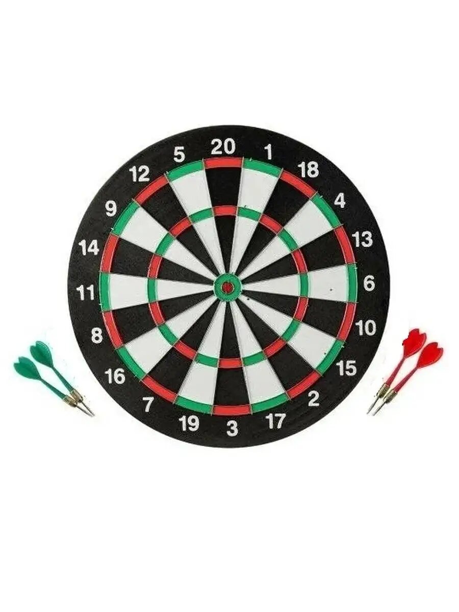 Набор для игры в Дартс СмеХторг "Black Dart", с дротиками в комплекте, диаметр мишени 29 см