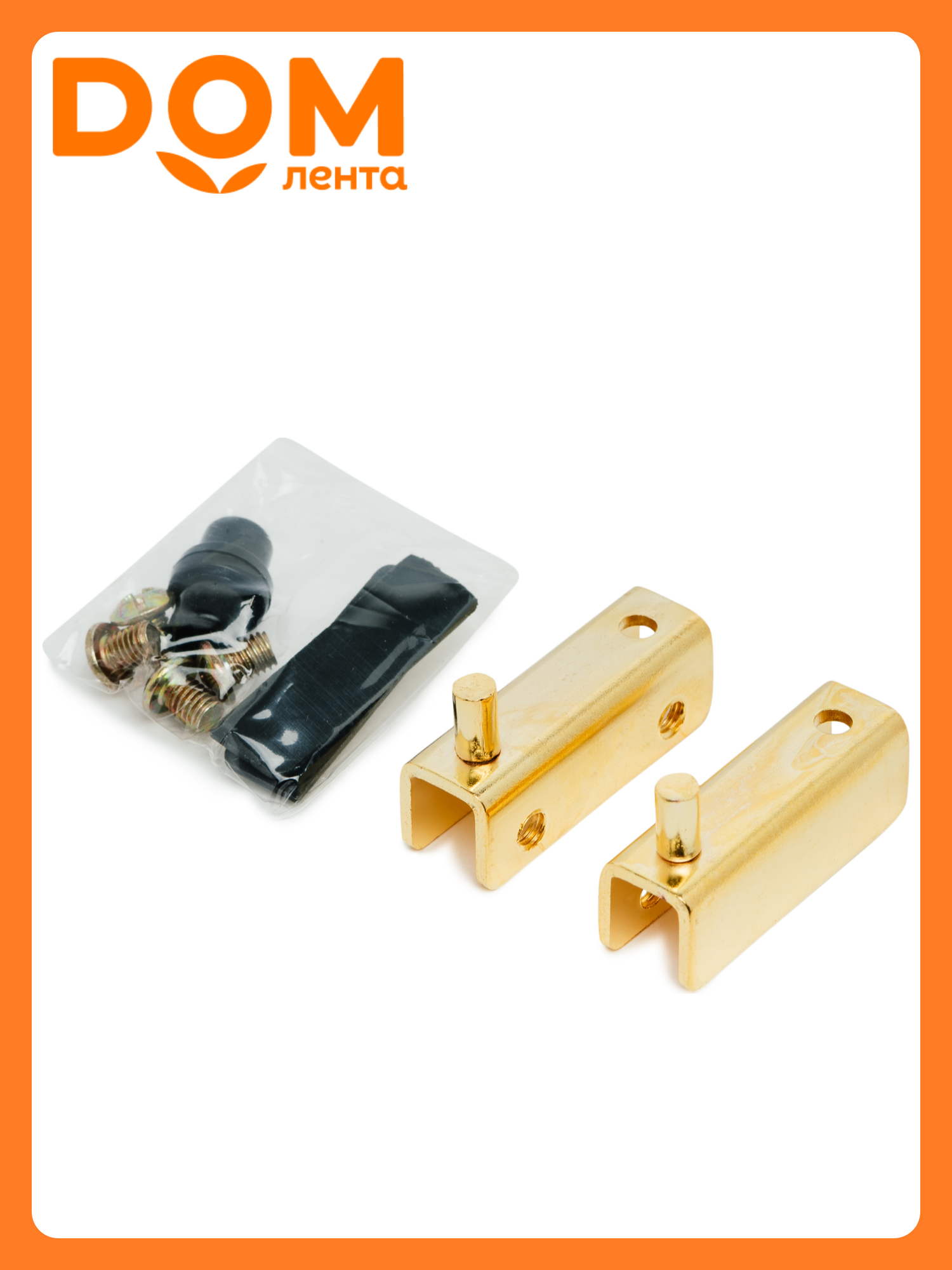 Петля мебельная Lemax Prof M550, для стекла, серебристая, 2 шт