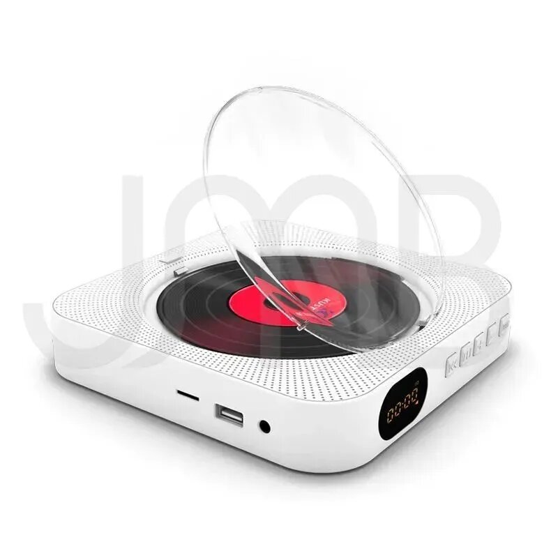 Магнитола KUSTRON белый CD-плеер BT, поддерживает воспроизведение CD, воспроизведение BT, fm-радио