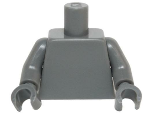 Деталь Lego 973c00 Torso Plain / (Same Color) Arms / (Same Color) Hands
