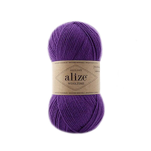 Пряжа Alize Wooltime 44 (1 моток 100г/200м) фиолетовый