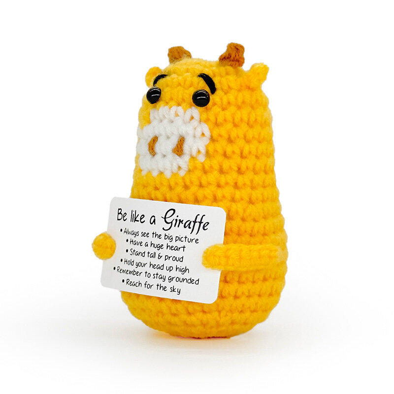 Готовые вязаные крючком куклы от Amazon: Земля, картофель фри, сумка, жираф, милый эмодзи, эмоциональная поддержка.