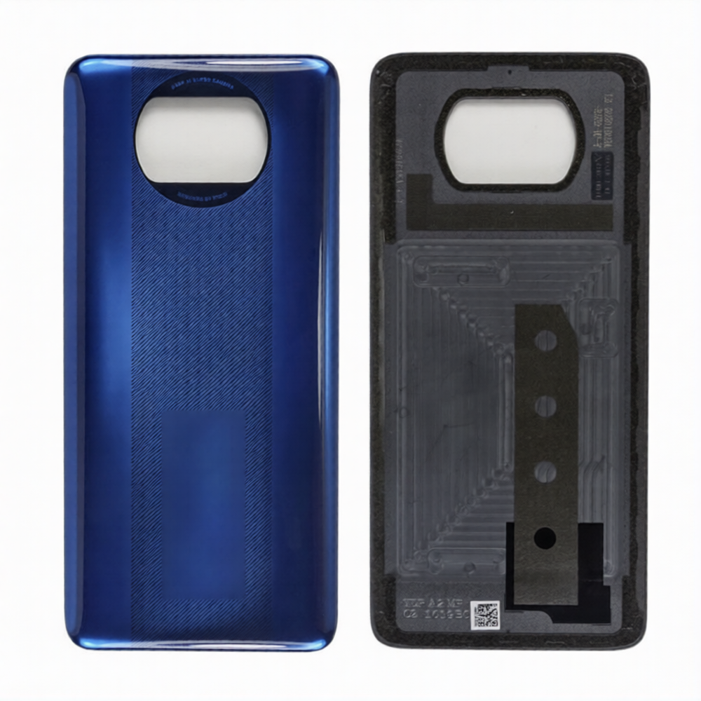 Задняя крышка для Xiaomi Poco X3 NFC/X3 Pro (M2007J20CG/M2102J20SG) Синий