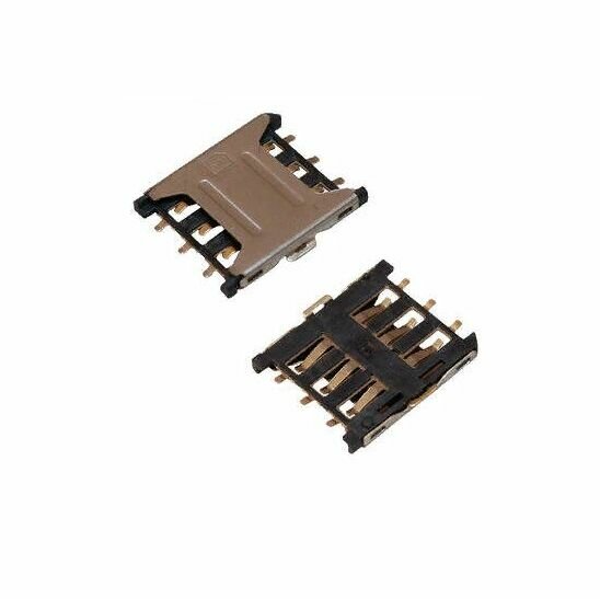 1 шт Держатель Nano SIM карты Nano SIM 6pin 1.35H 250 В 0.5 А 1.38х10.85х12.3 мм 6 контактов