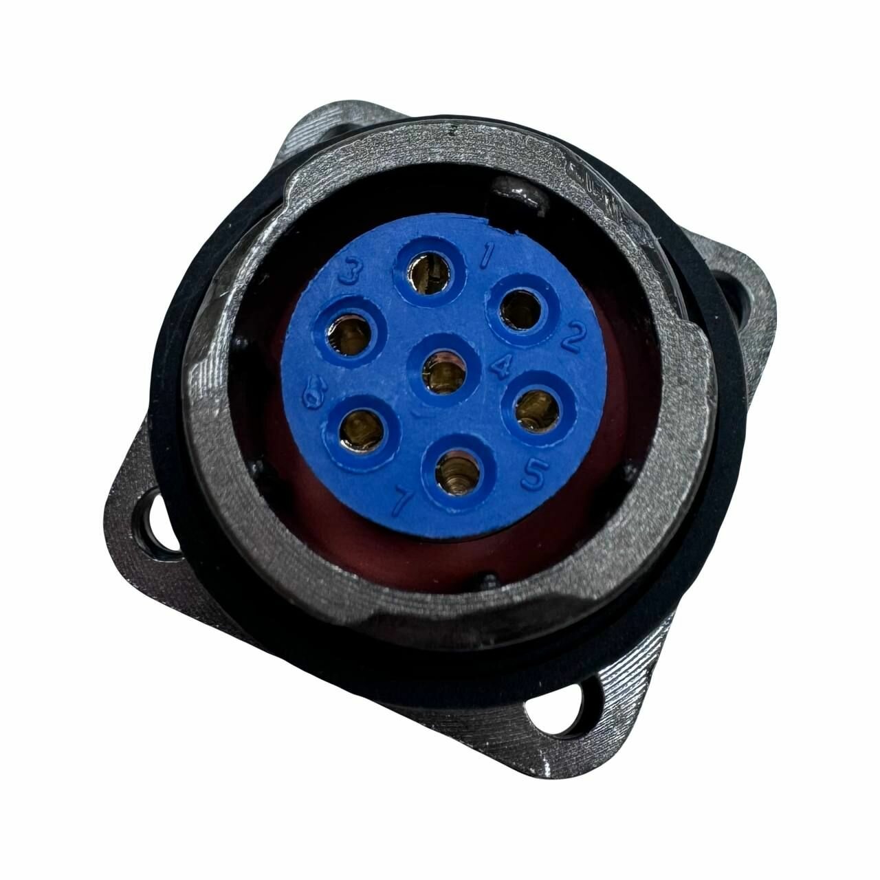 Разъем быстросъемный цилиндрический FQ18-7pin ZK 400 В 10 А, 7 контактов, 1 шт