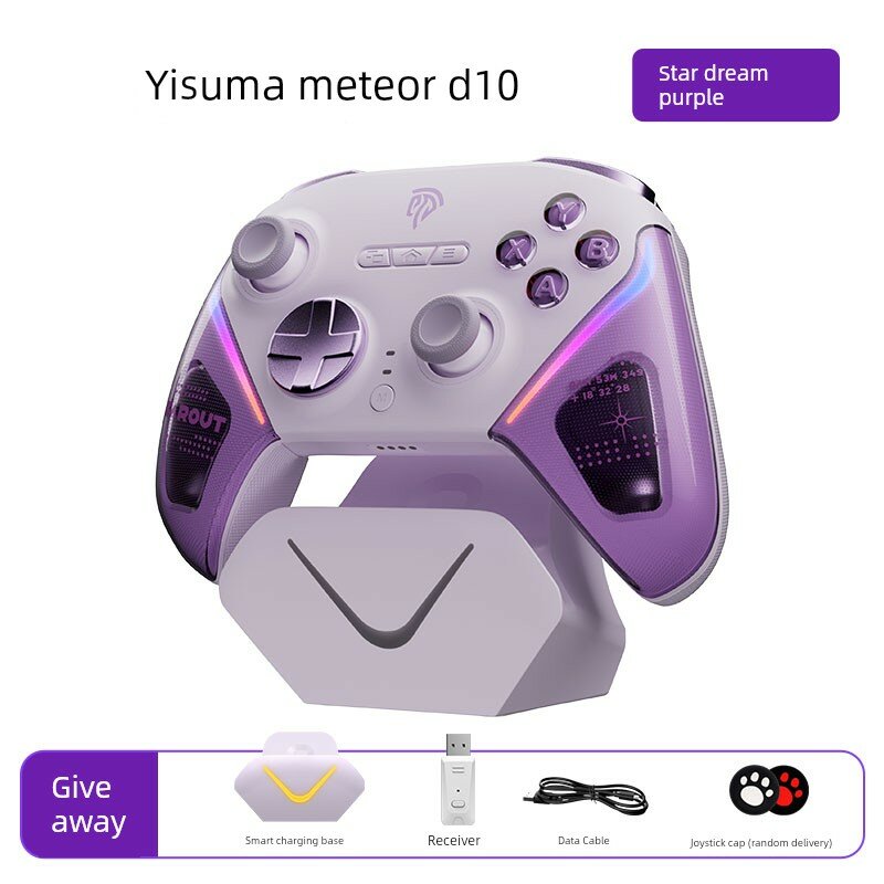 Игровой контроллер Easysmx Meteor D10 с джойстиком TMR, беспроводной, для ПК, Steam, Black Myth Wukong, Switch2,