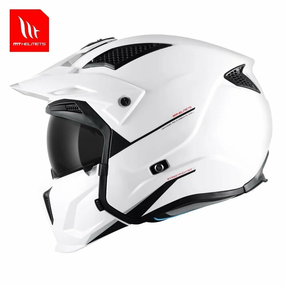 MT HELMETS Мотошлем, цвет: белый, размер: XL