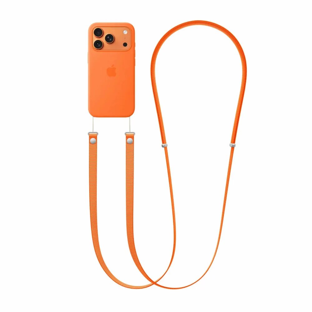 Шнурок для iPhone Crossbody Strap, ремешок через плечо, 17, 17 Air, 17 Pro, 17 Pro Max / Оранжевый