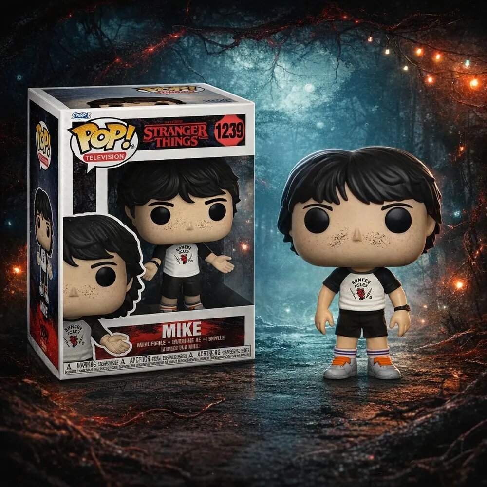 Фигурка POP FUNKO Очень странные дела Walkie Talkie Mike аниме-игрушка