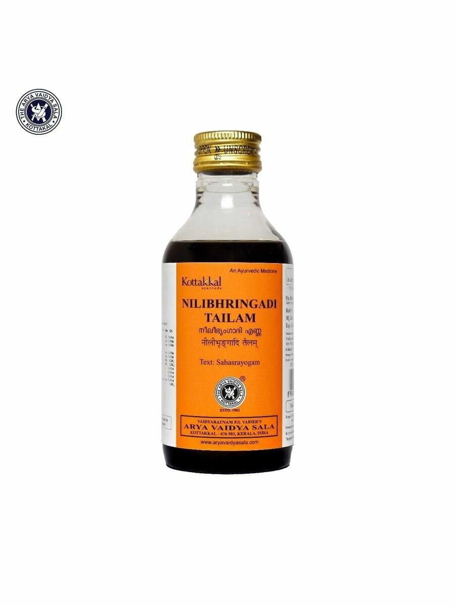 Масло Нилибрингади Тайлам/ Nilibhringadi Tailam Oil, 200 мл