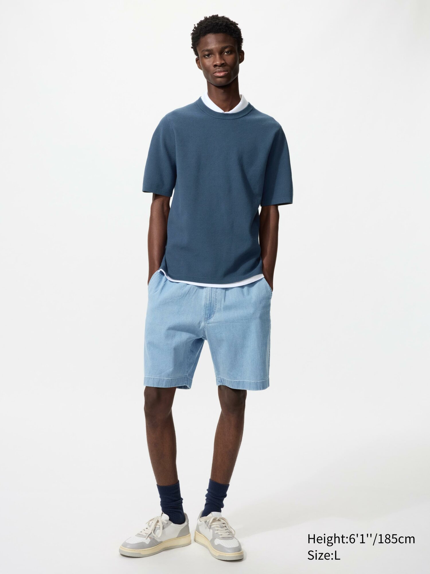 Шорты Uniqlo STRETCH, размер XS, blue — фото 1