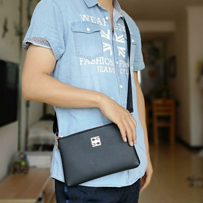 Минимализм сумки ZY Мужская тканевая клатч-сумка ретро холщовая бизнес-сумка через плечо