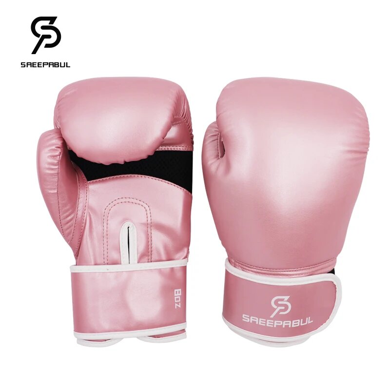 Розовые боксерские перчатки SAEEPABUL 16oz