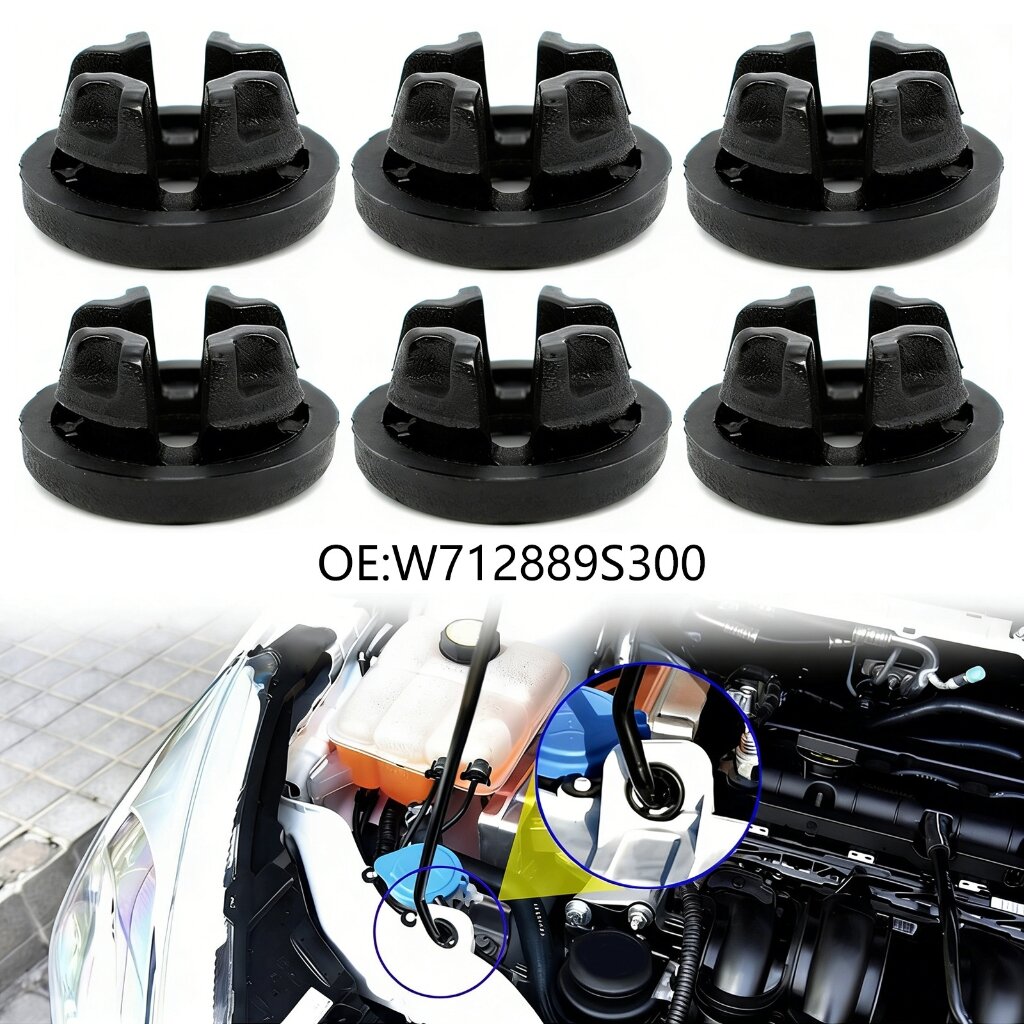 1 комплект из 6 крепежных зажимов для амортизаторов двигателя Ford